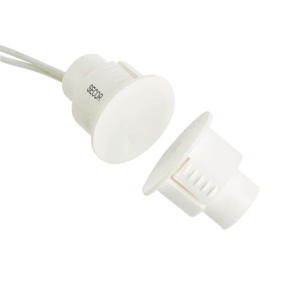 CSD | Recessed Steel Door Reed Switch, Flush Mount, 19mm Brown