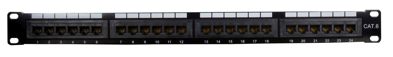 CSD | CAT6 RJ45 24 Port Loaded Patch Panel