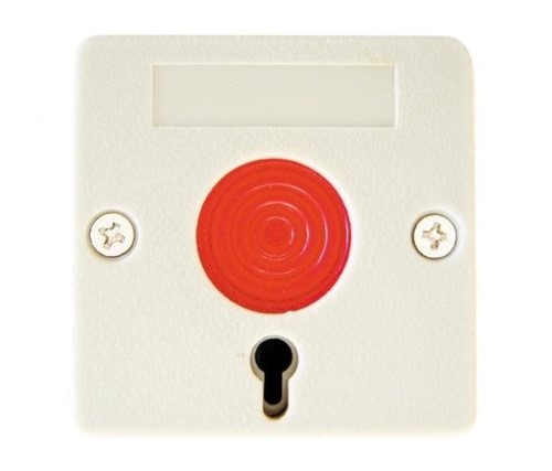 CSD | Single Button Emergency Switch, Plastic, Key Resettable
