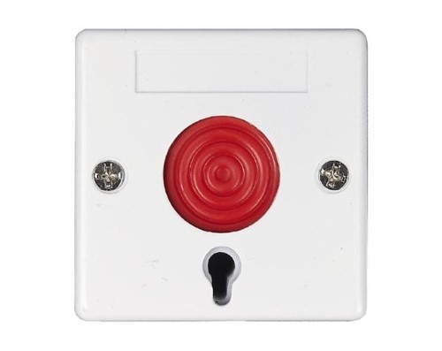 CSD | Single button emergency switch , metallic, key resettable