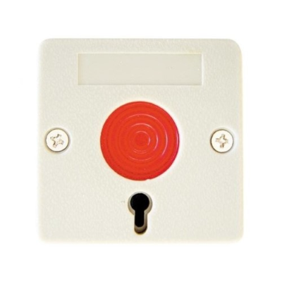 CSD | Single Button Emergency Switch, Plastic, Key Resettable