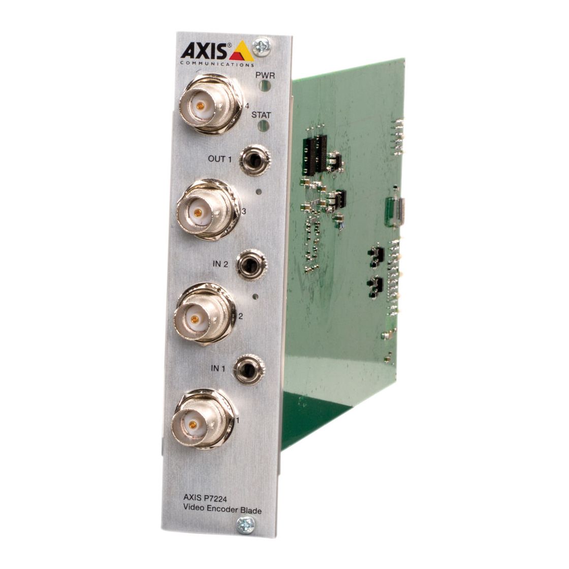 CSD | AXIS P7224 4ch Video Encoder Blade, H.264, PTZ Support, Audio