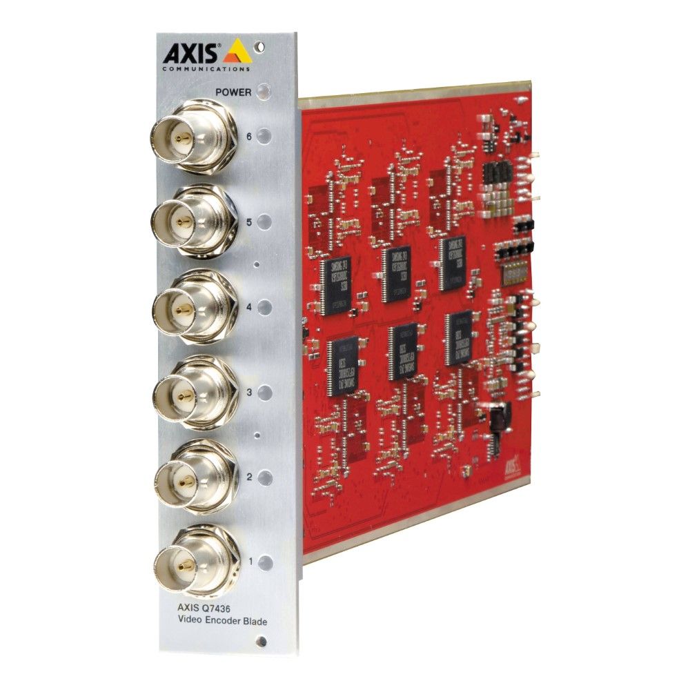CSD | AXIS Q7436 6ch Video Encoder Blade, H.264, PTZ Control, 10 Pack