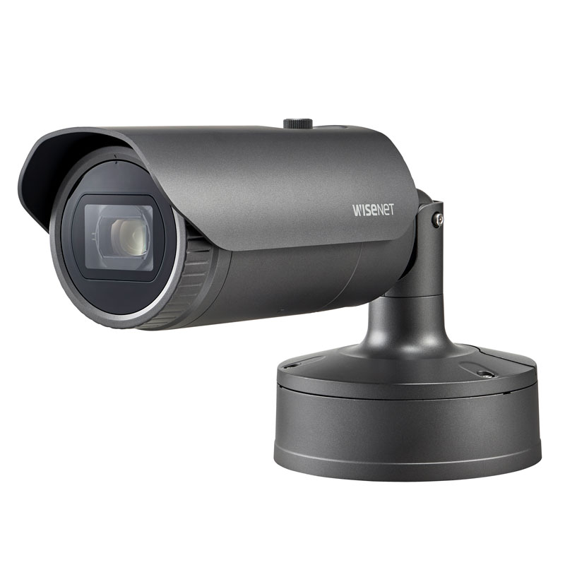 CSD | Hanwha Wisenet 2MP Outdoor Bullet Camera, H.265, 60fps, 150dB WDR, 70m IR, 5.2-62.4mm
