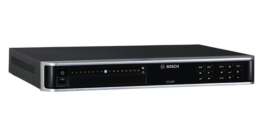 CSD | Bosch DIVAR 3000 32ch NVR, 16 PoE Ports, 320Mbps max, HDMI, VGA, 2 SATA(12TB max), 2TB inc