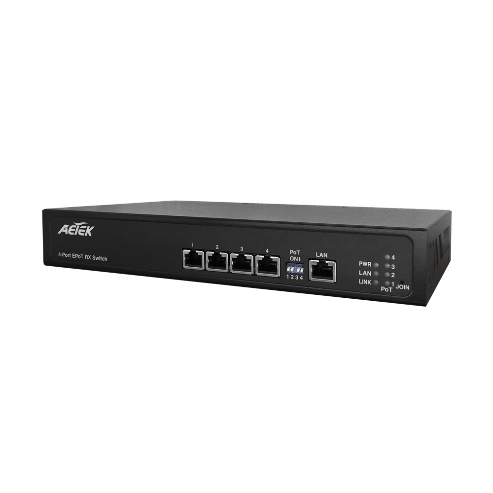 CSD | Aetek Indoor 4x PoE Over UTP/STP Cat.x Cable Receiver, Up to ...
