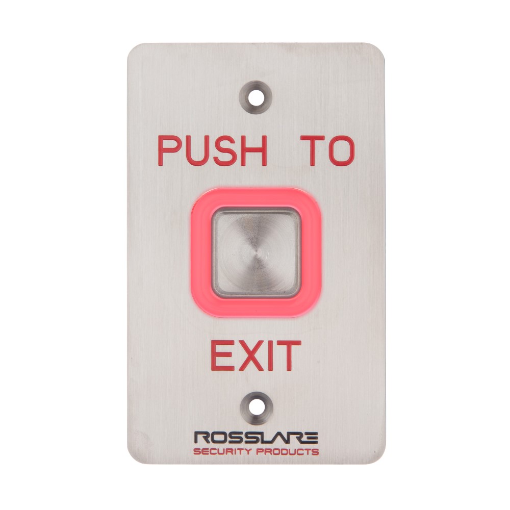 CSD | Rosslare Digital Piezo REX Switch with Text "Push to Exit"