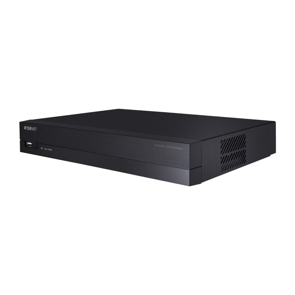 CSD | Hanwha Wisenet NEW-Q 4ch 8MP PoE NVR, H.265, 40Mbps, No HDD, (1 SATA 6TB)