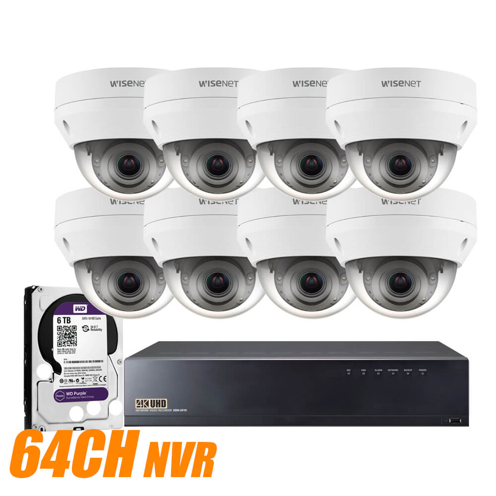 CSD | *CLR* Hanwha Kit, 1x HAN-XRN-3010A, 8x HAN-QNV-6082R, 6TB