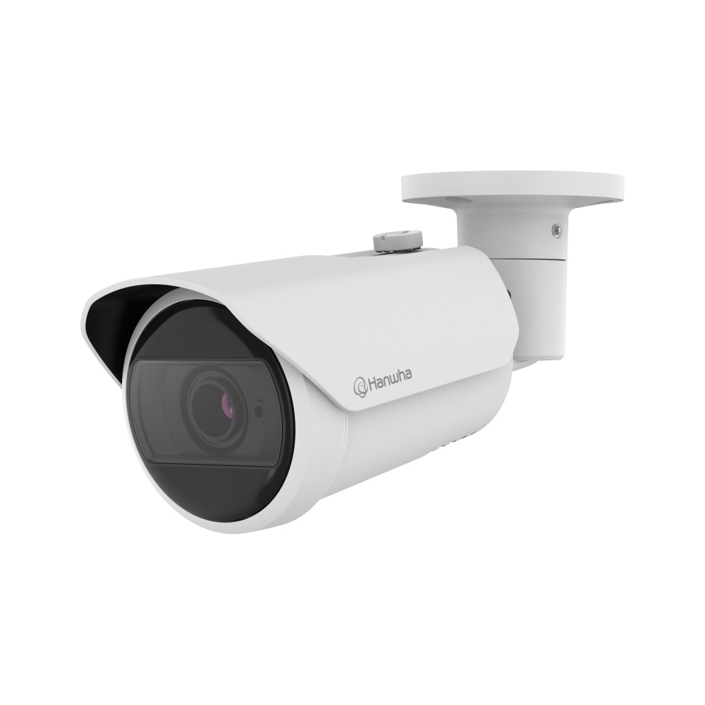 CSD | Hanwha Q Core 5MP Outdoor AI Bullet Camera, H.265, 30fps, 30m IR, IK10, 3.2-10.2mm
