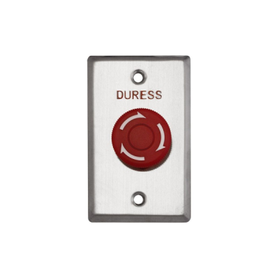 CSD | *CLR* Duress Button, Big Mushroom, Red, Momentary, Stainless ...