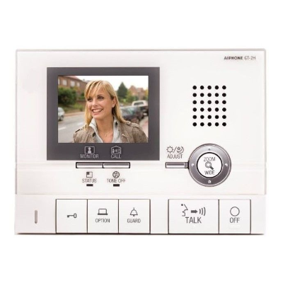 CSD | *SpOrd* Aiphone GT Series Hands-free Colour Video Sub Station for GT-2C/CB/CS, White