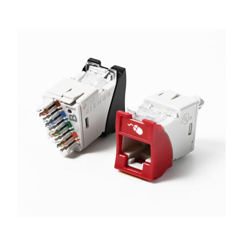 CSD | Siemon CAT6 UltraMAX Outlet, UTP, RJ45, Hybrid, Punch Down, White ...