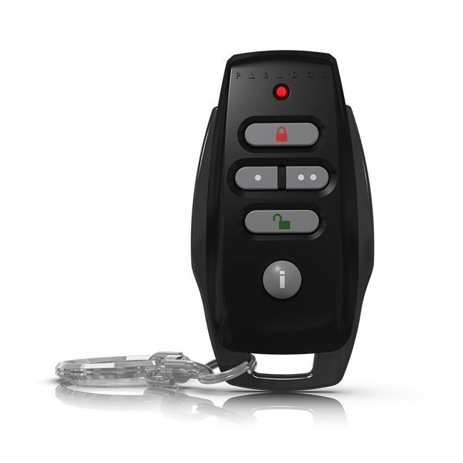 WESCO | Paradox Wireless Remote, Two Way, Slim Style, Black, 433MHz