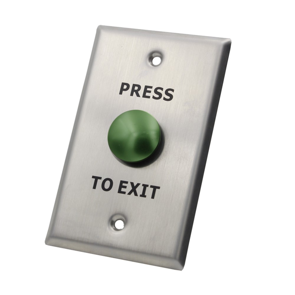 WESCO | X2 Mushroom Exit Button, Stainless Steel - Large, N/O, SPST ...