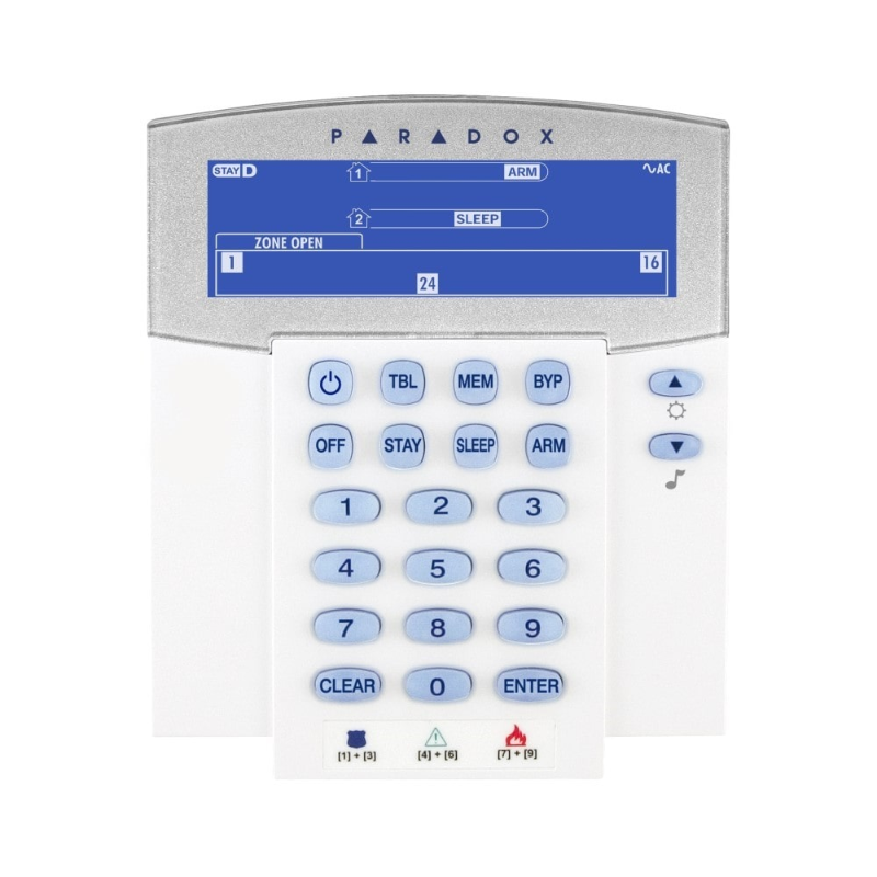 WESCO | Paradox Wireless 32-Zone Fixed LCD Keypad
