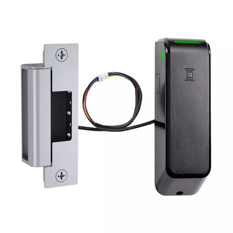 WESCO | Aperio ES100, 1500 Strike and R100 Reader Bundle, Monitored, HID IClass SE, NFC, BLE, SS