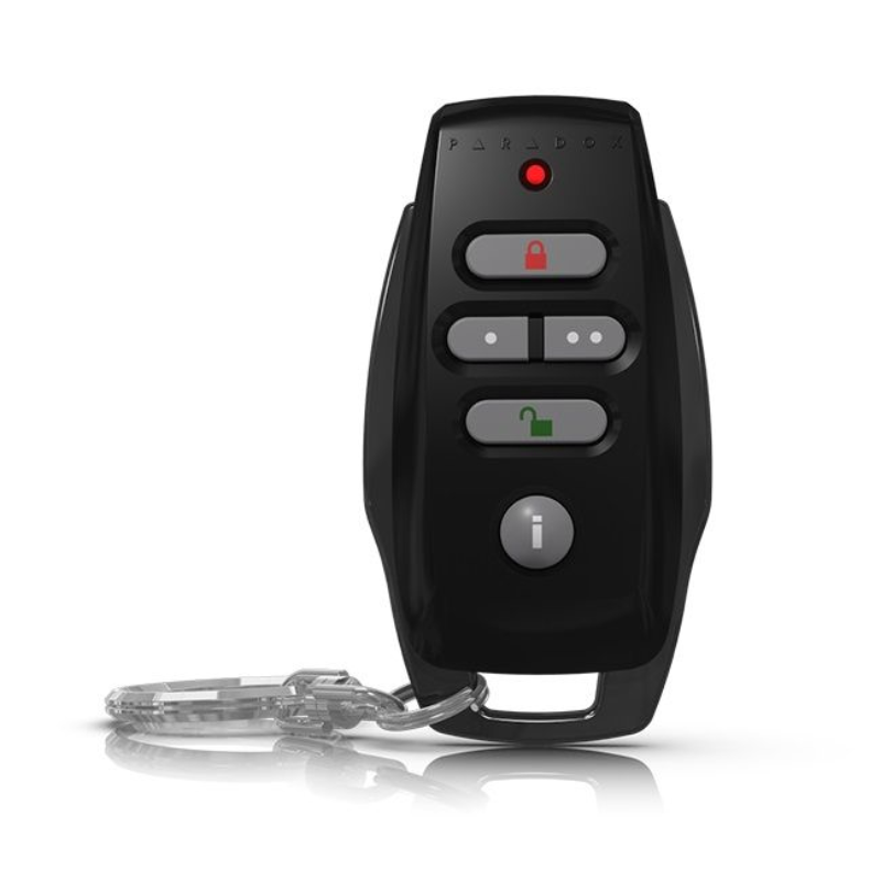 WESCO | Paradox Wireless Remote, Two Way, Slim Style, Black, 433MHz