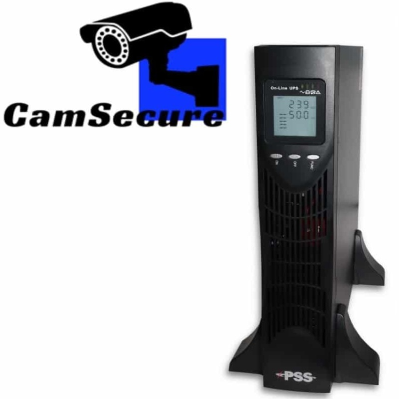 WESCO | PSS CamSecure UPS, 4RU, 1000VA, LCD Display in Rack or Tower